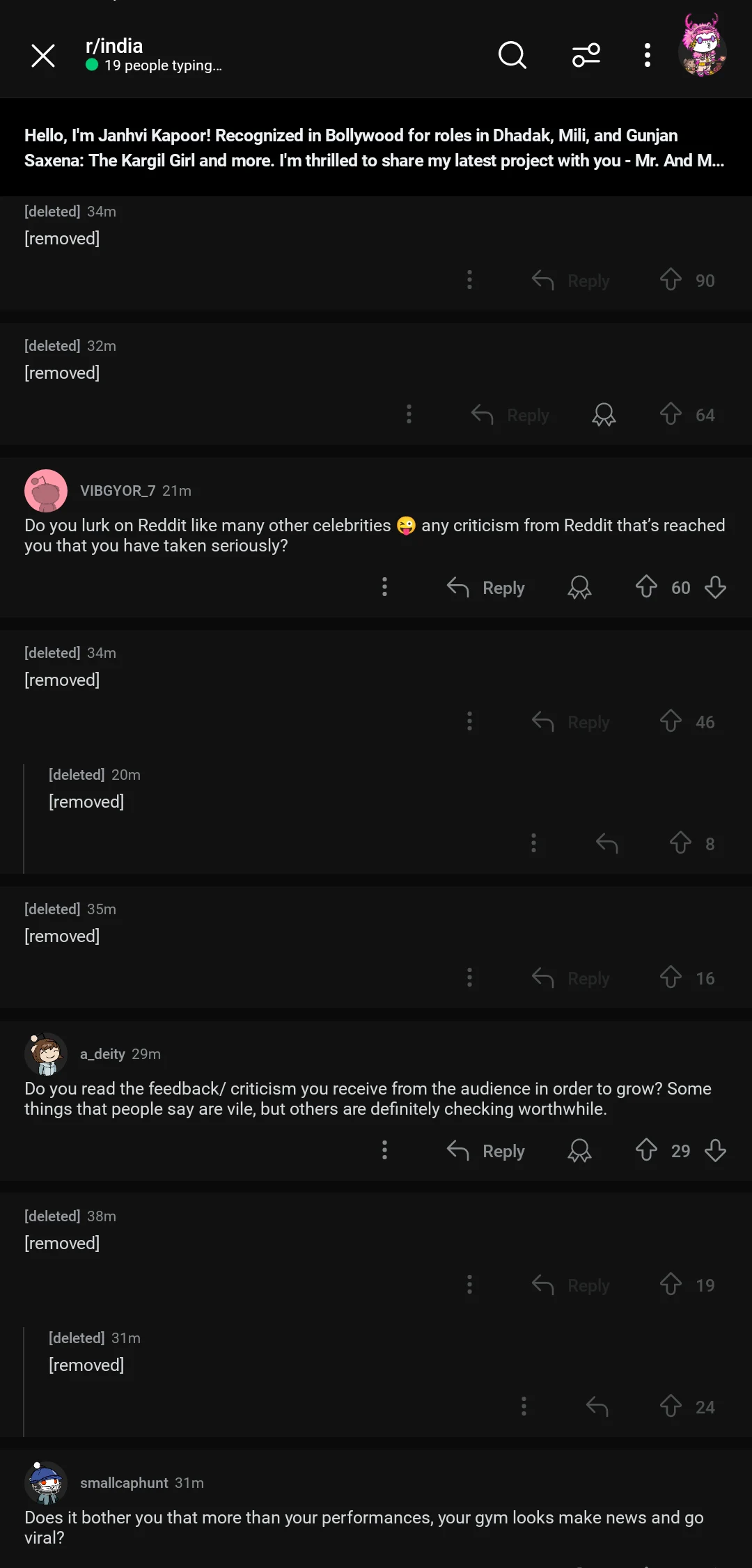 Janhvi Kapoor's AMA was fun | Scrolller