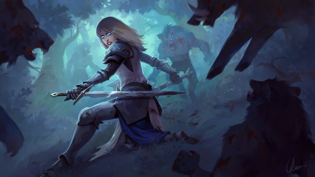 Serrar, a Human Death Knight | Scrolller