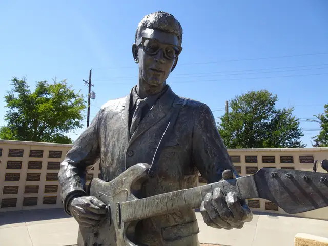 Snapshots of Texas: Statue in the park across from the Buddy Holly Center in Lubbock, TX ...