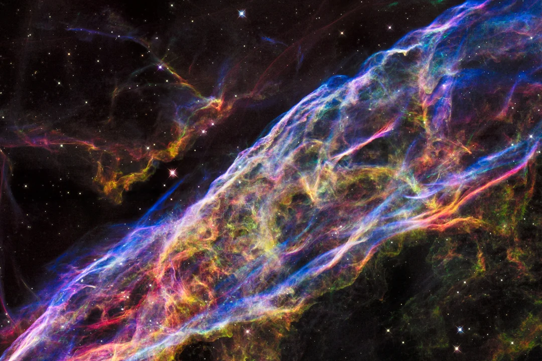Witch's Broom Nebula, 2100 light years from earth [Hubble Space ...