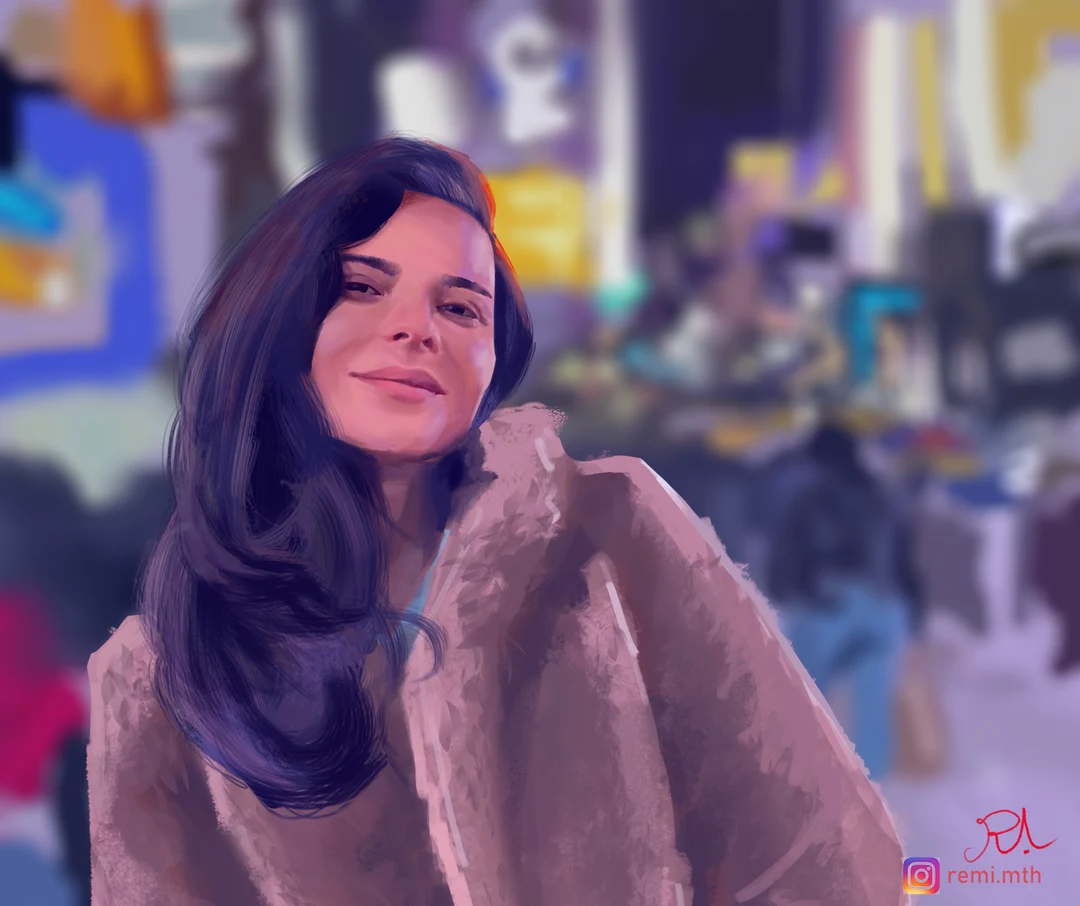 Wifey, me, digital, 2022 | Scrolller