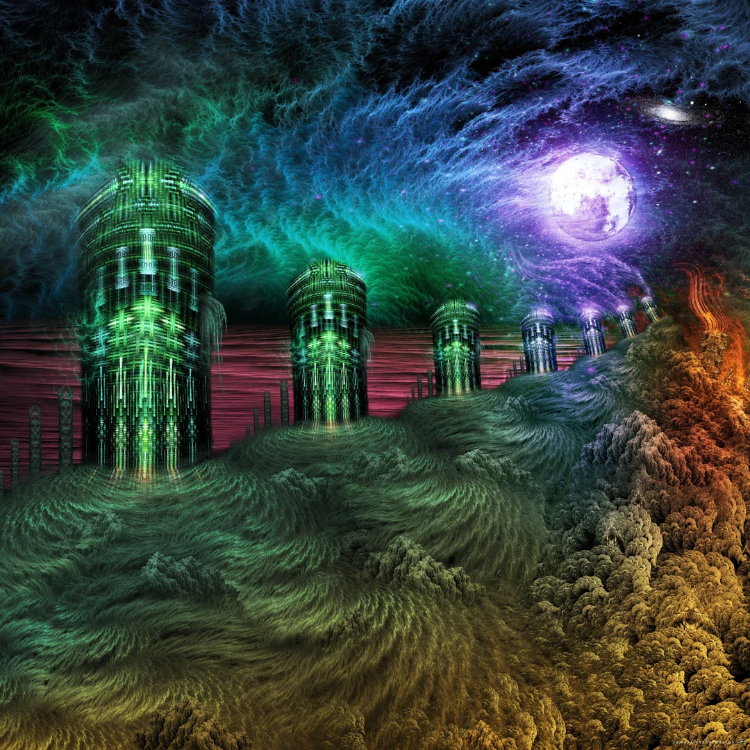 Cosmic Cells by James Fletcher. Made from lots of detailed intricate fractals. Large zoomable ...