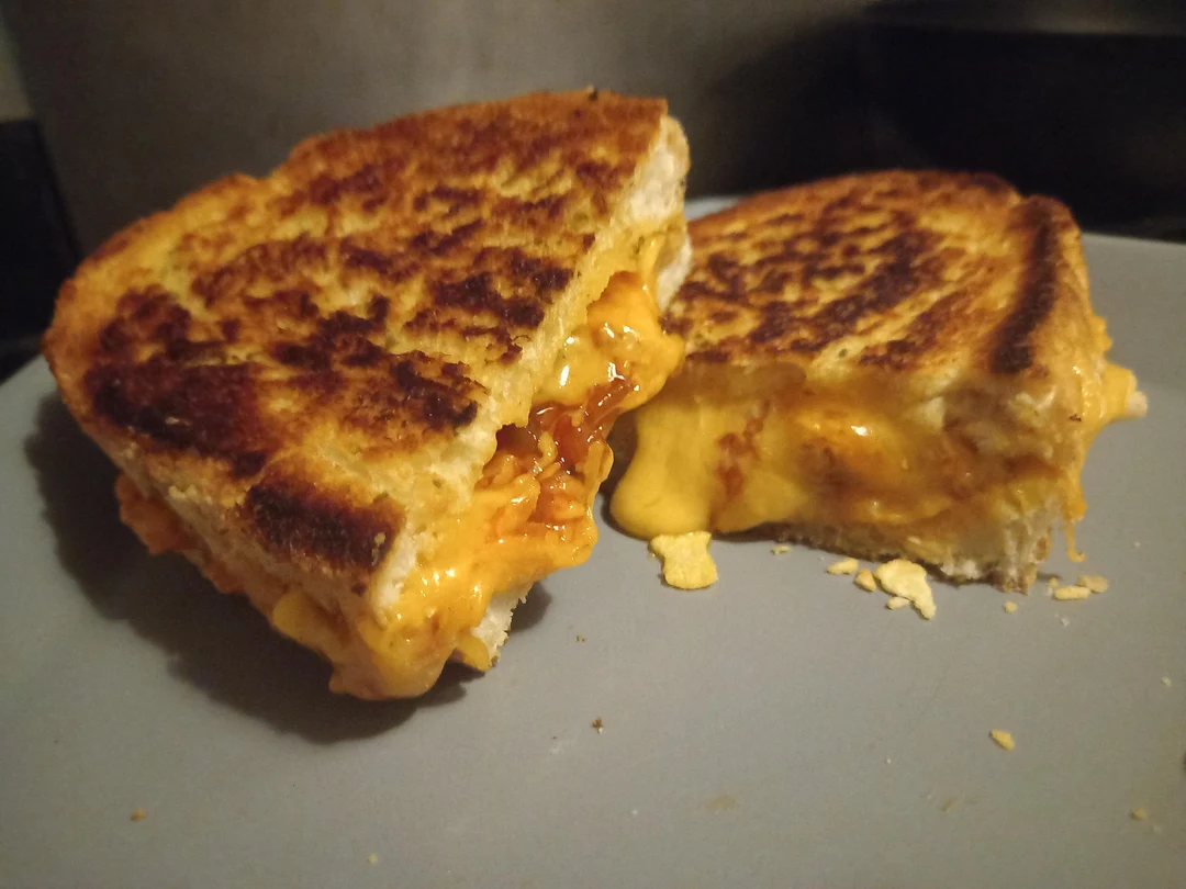 Last nights grilled cheese on tiger bread. | Scrolller