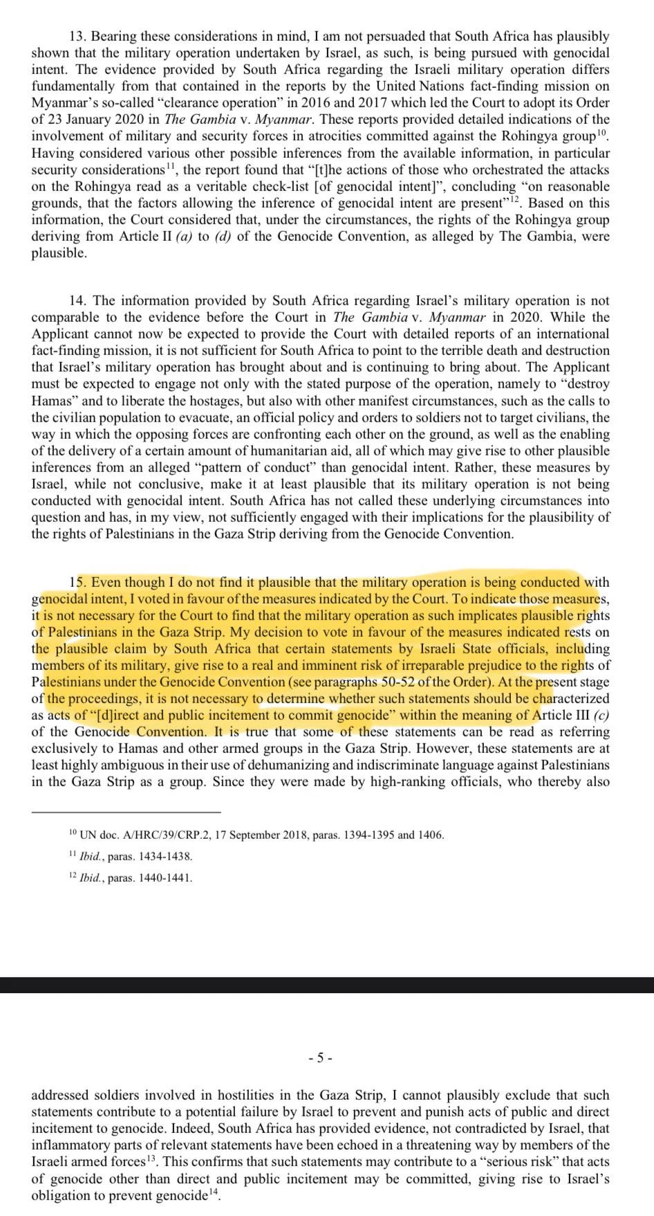 Declaration of the German judge at the ICJ on his decision. | Scrolller