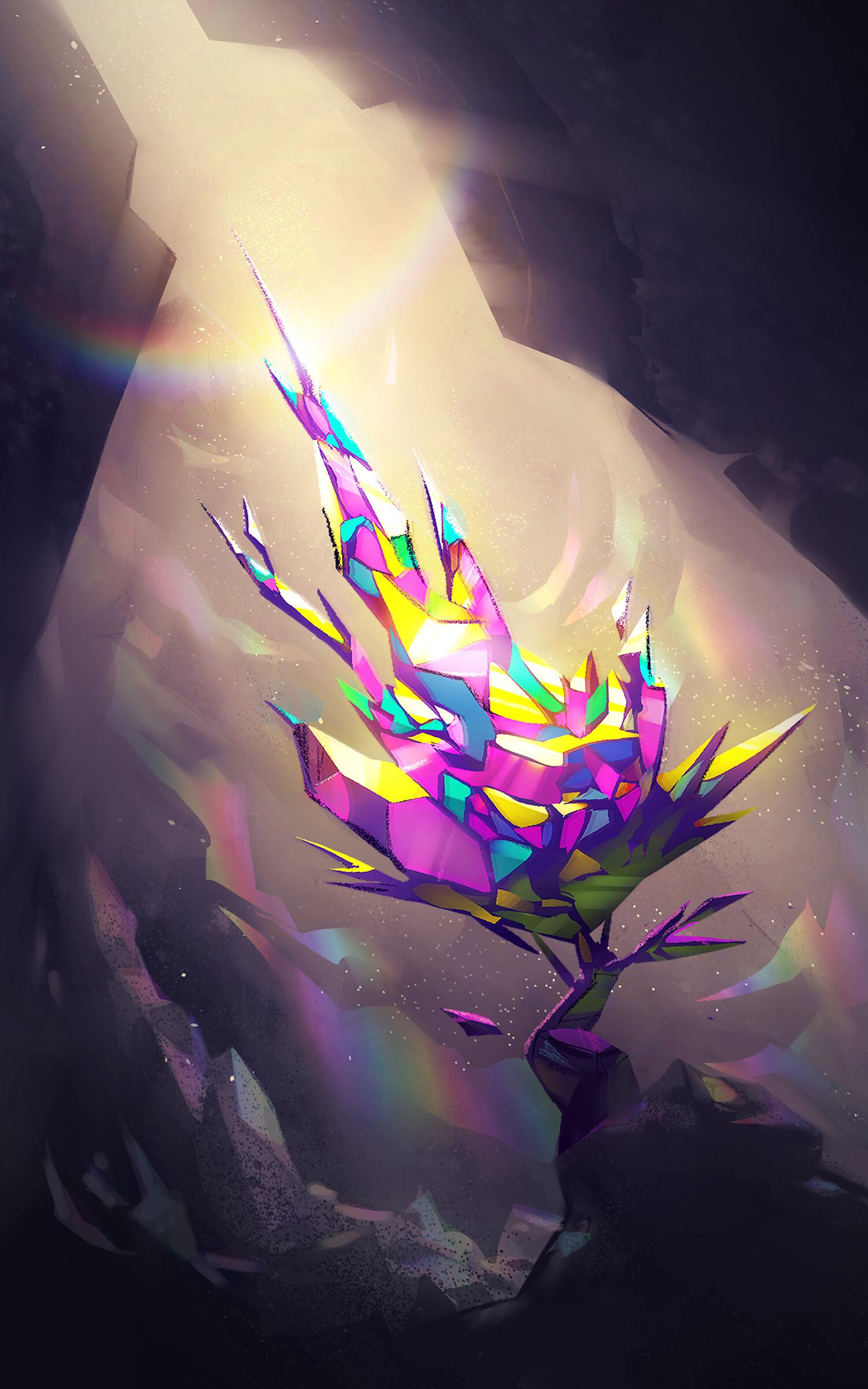 Prismatic Tree Cave by Spiderlair | Scrolller