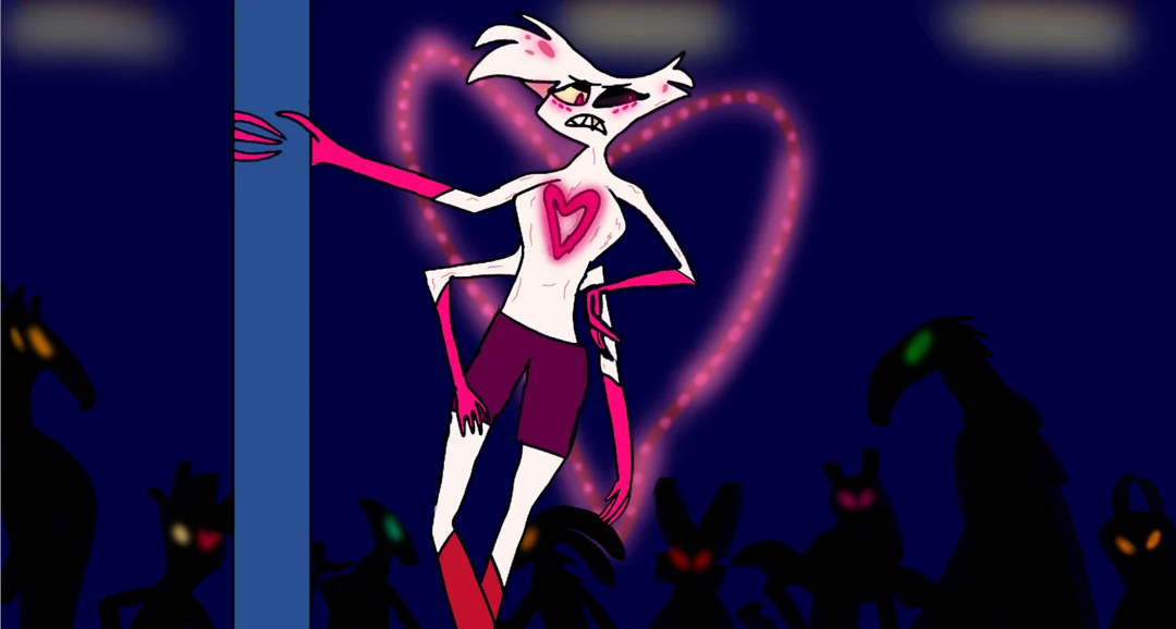 angel dust art inspired by addict by me fuck i know its shit | Scrolller