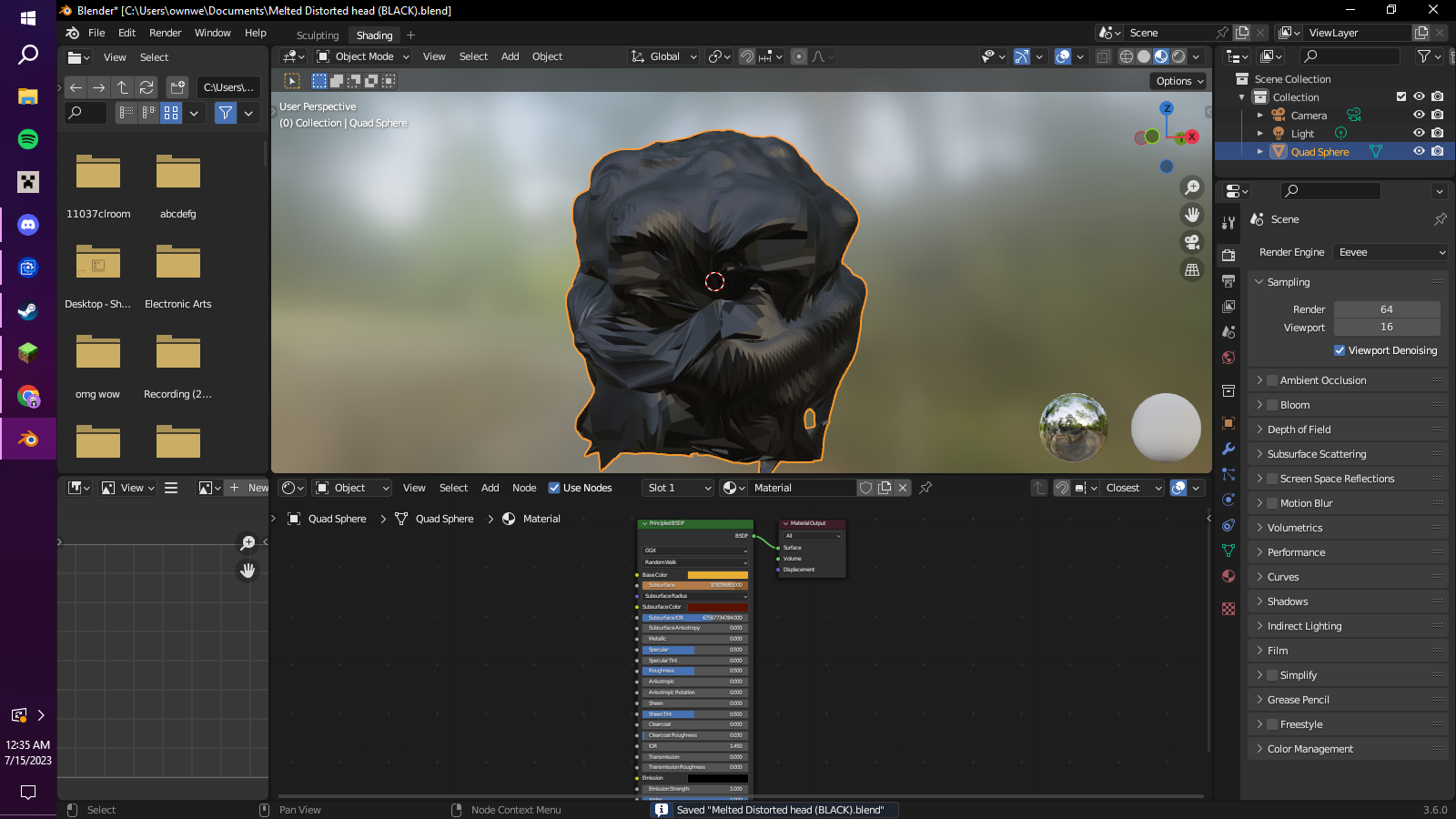 I just made a UGC hat...its the...melting distorted head..... :D | Scrolller