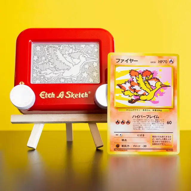 Pokemon Moltres Etch A Sketch by_pikajane | Scrolller