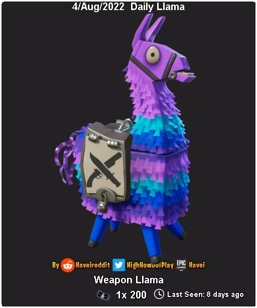 Daily Llama 4/Aug/2022 | Scrolller