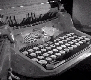 Dancing on a giant typewriter (1937) | Scrolller