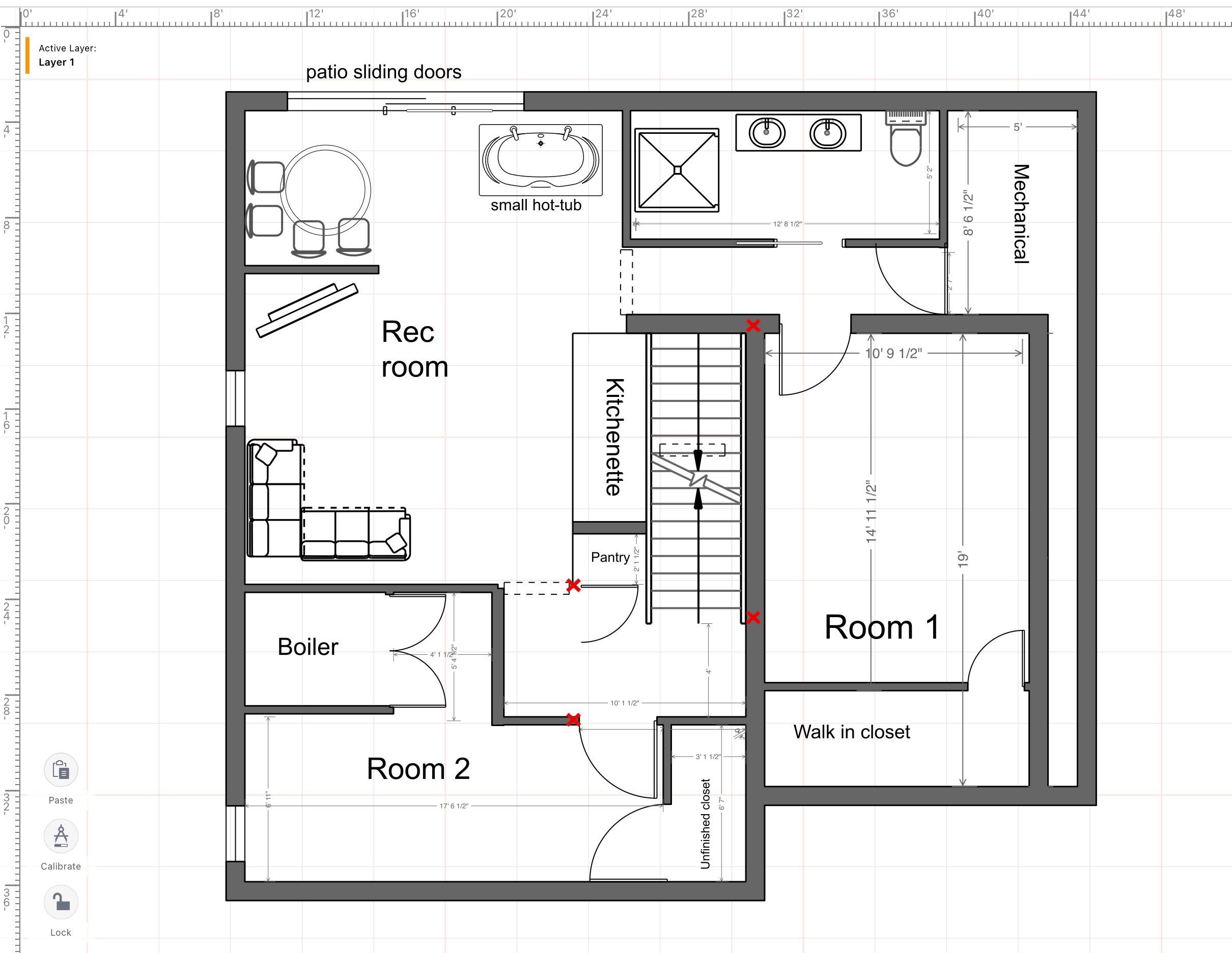 Walkout basement layout help | Scrolller