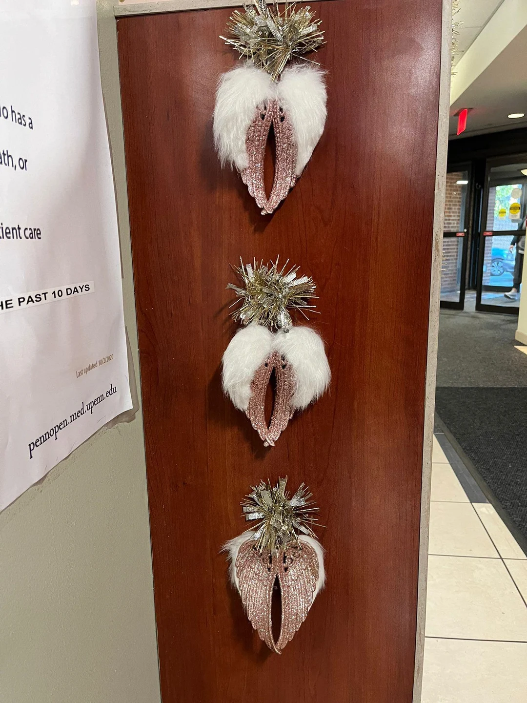 Someone in an office decided to put up these ‘Angel wings’… | Scrolller