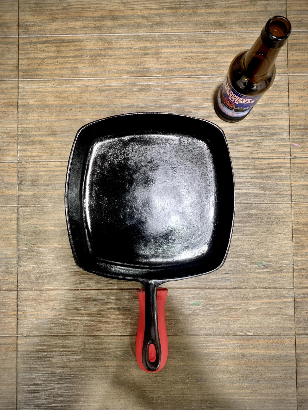 Got my first cast iron second hand. It’s unmarked. The handle is extremely thin. Any idea where ...