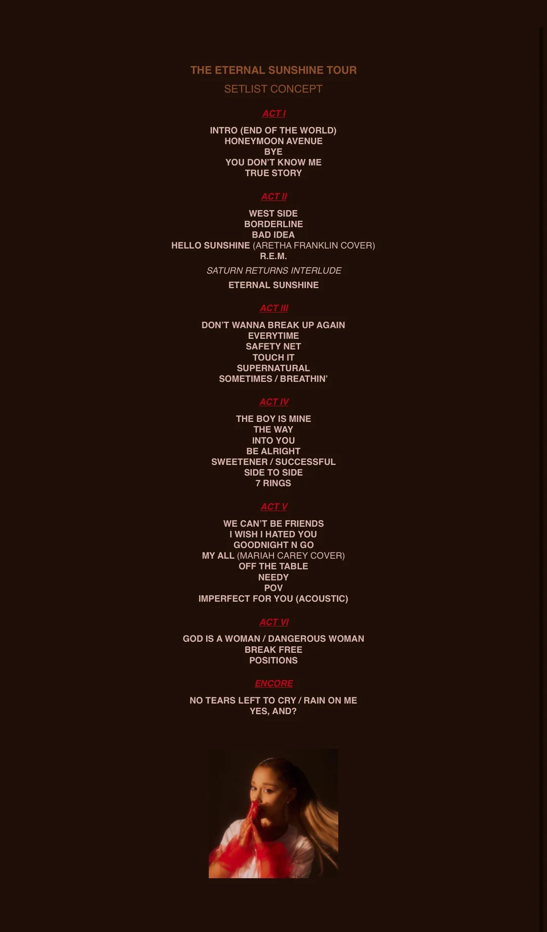 what do we think of this setlist concept? | Scrolller