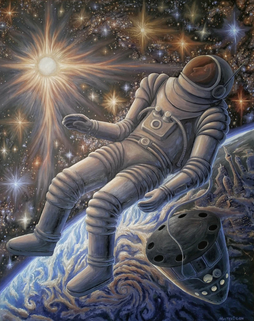 Astronaut. Oil by me | Scrolller