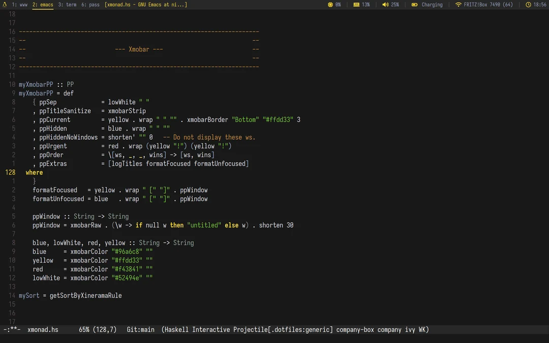 [XMonad + Xmobar] My very first GNU/Linux rice! | Scrolller