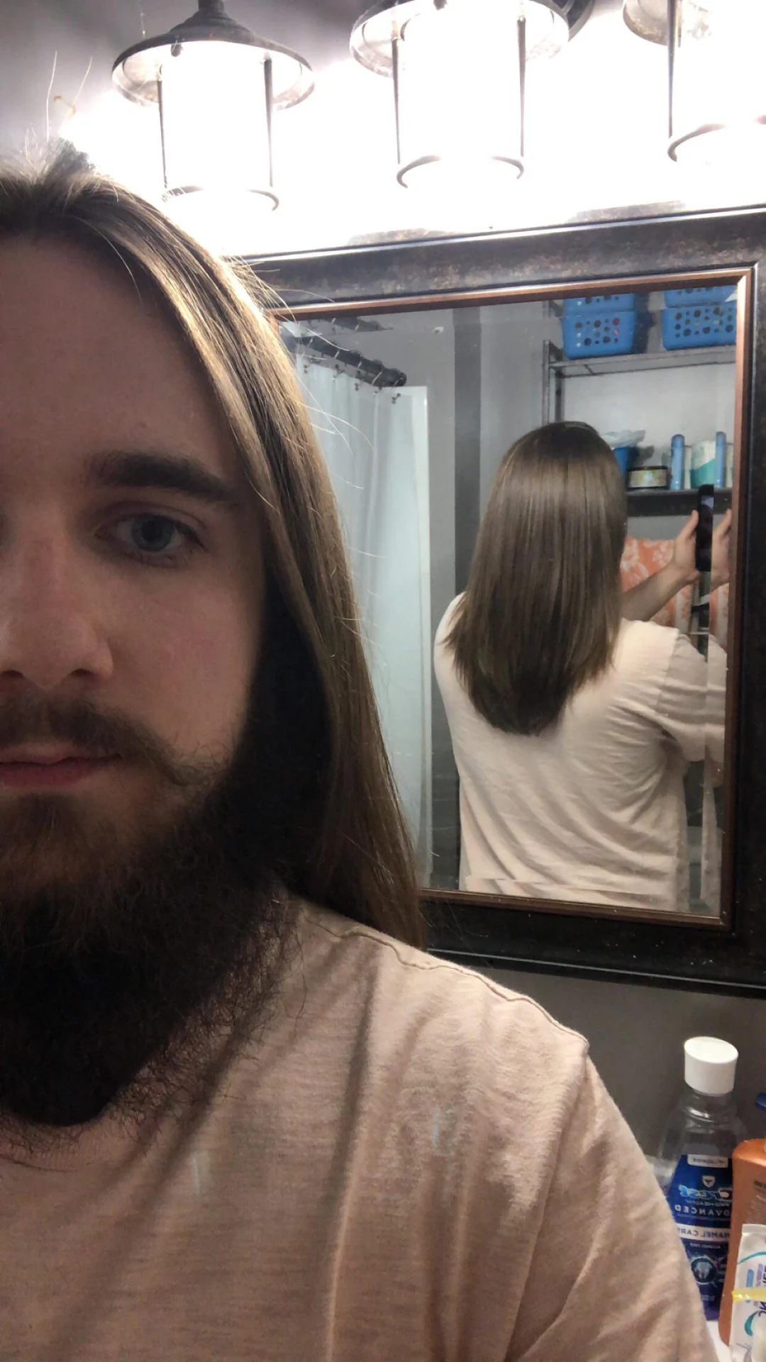 Got my beard and hair trimmed today and also a deep conditioning hair ...