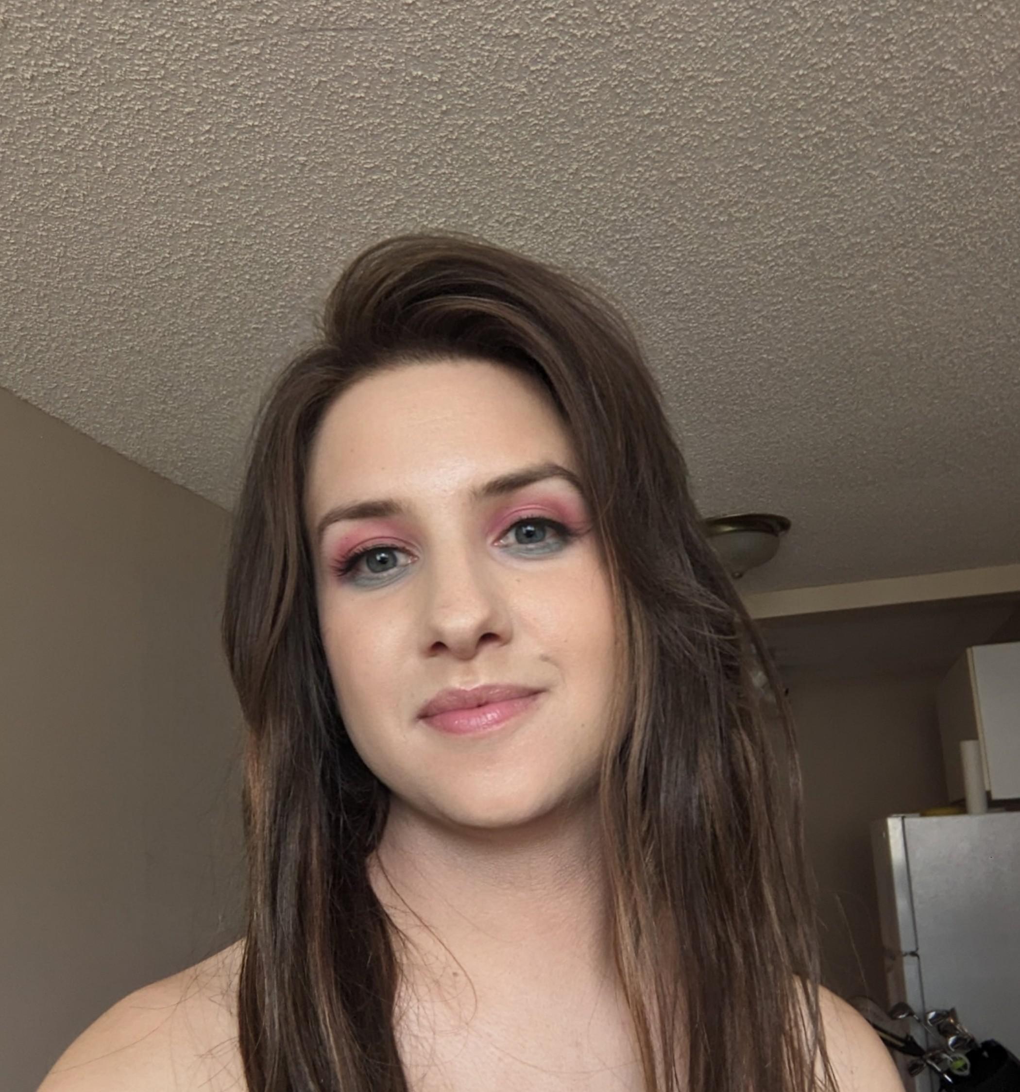 It was local pride yesterday so I did trans colours makeup! | Scrolller