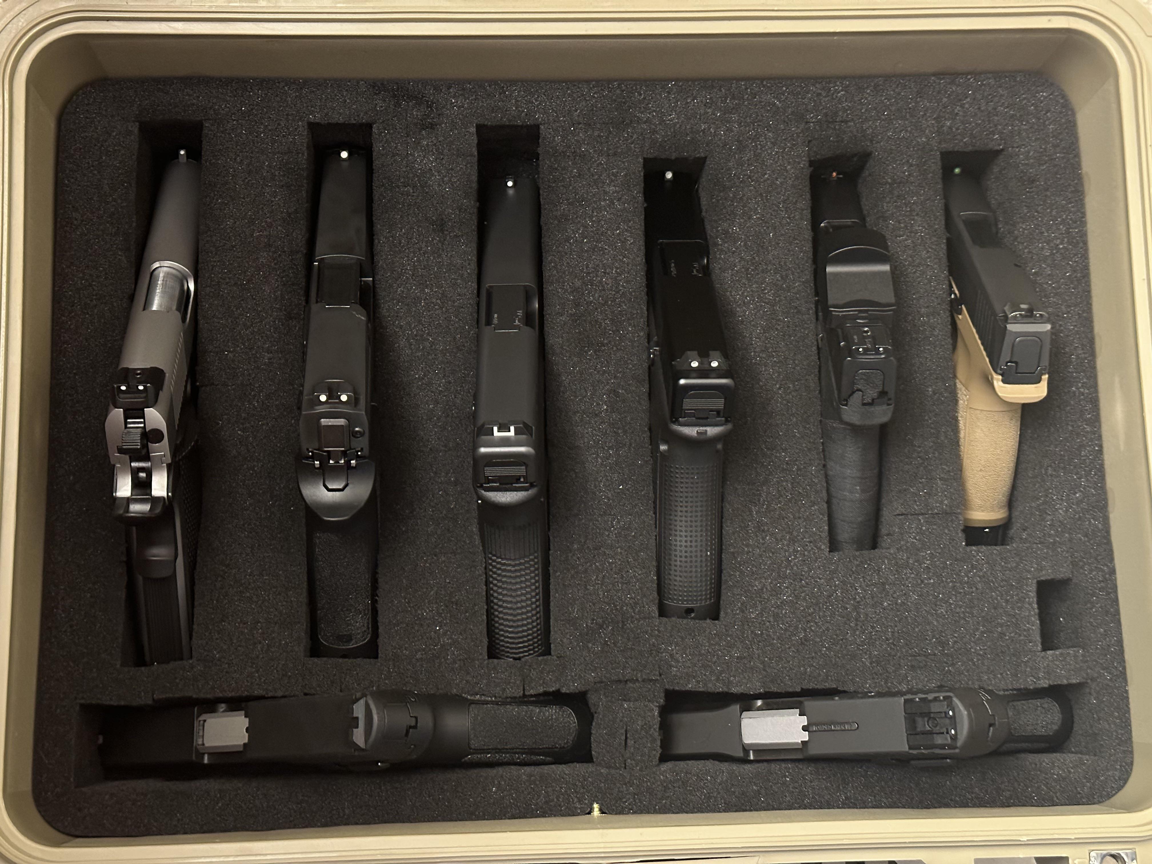 Updated my case because i added a glock 45 and mp shield plus with CT | Scrolller