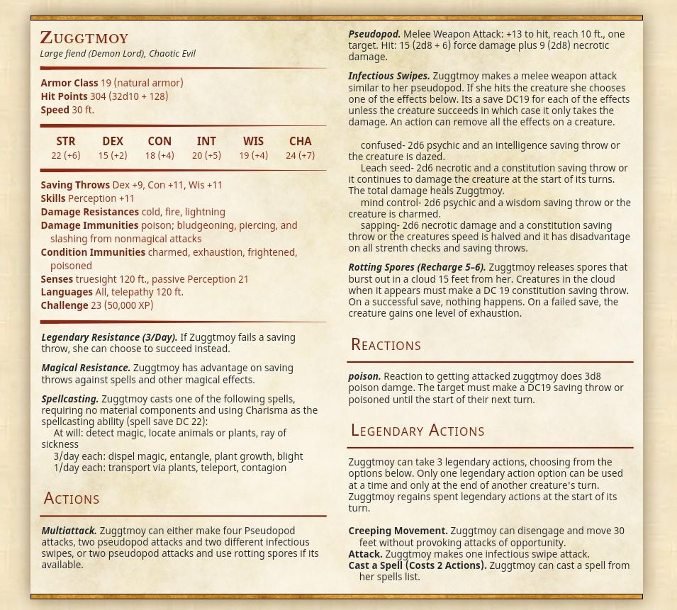 Zuggtmoy revised [OC] | Scrolller