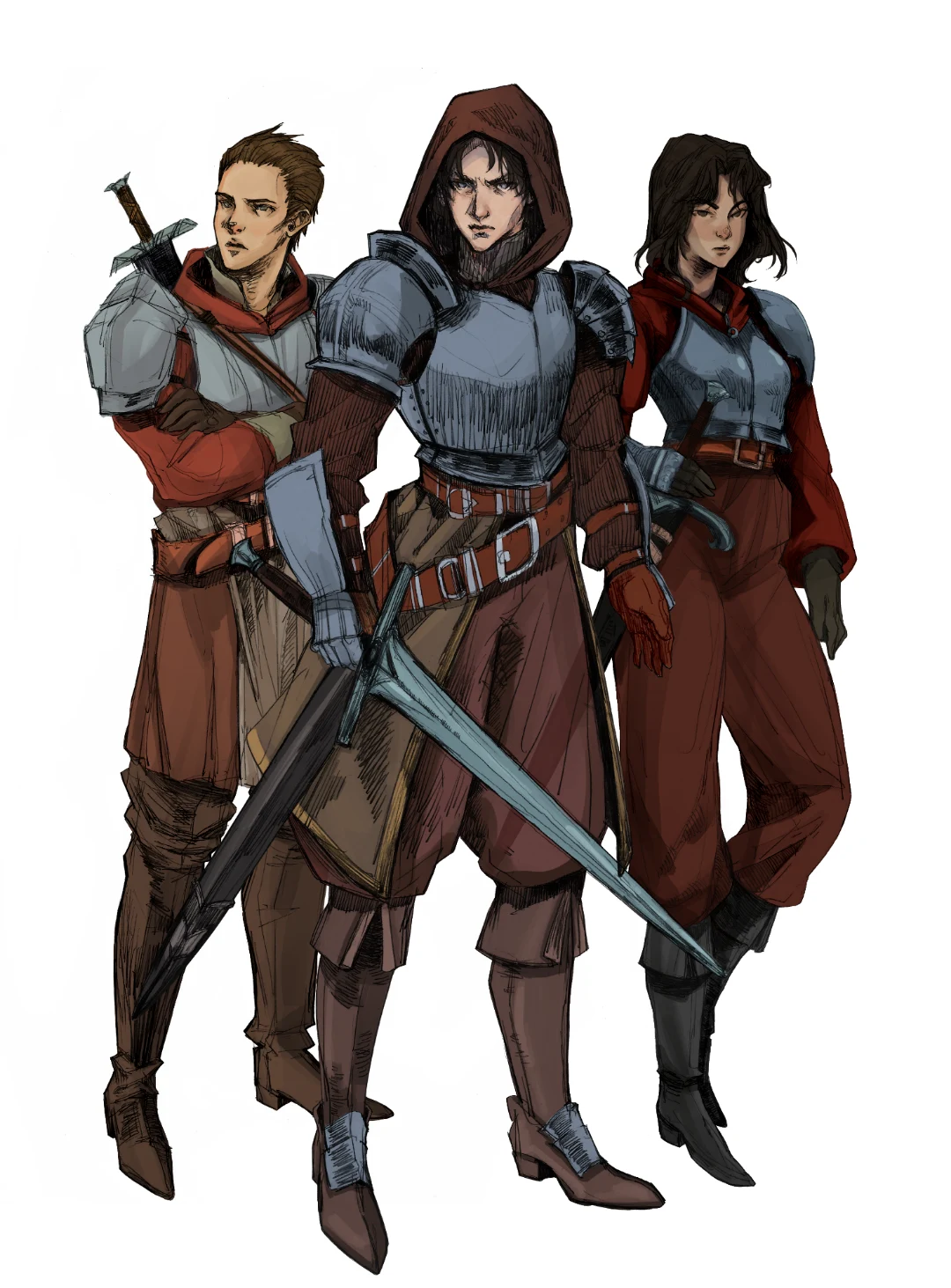 [OC] DnD group character design illustration I did recently. | Scrolller