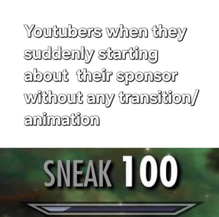 Sneaky youtubers with their sponsors | Scrolller