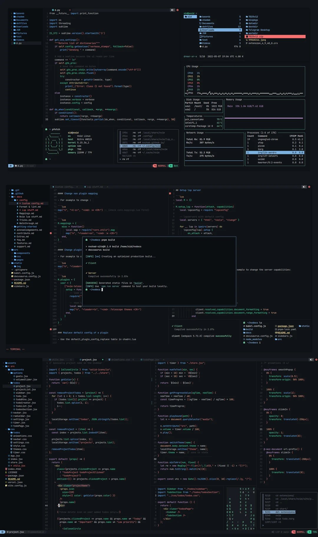 [DWM] NvChad Radium theme | Scrolller