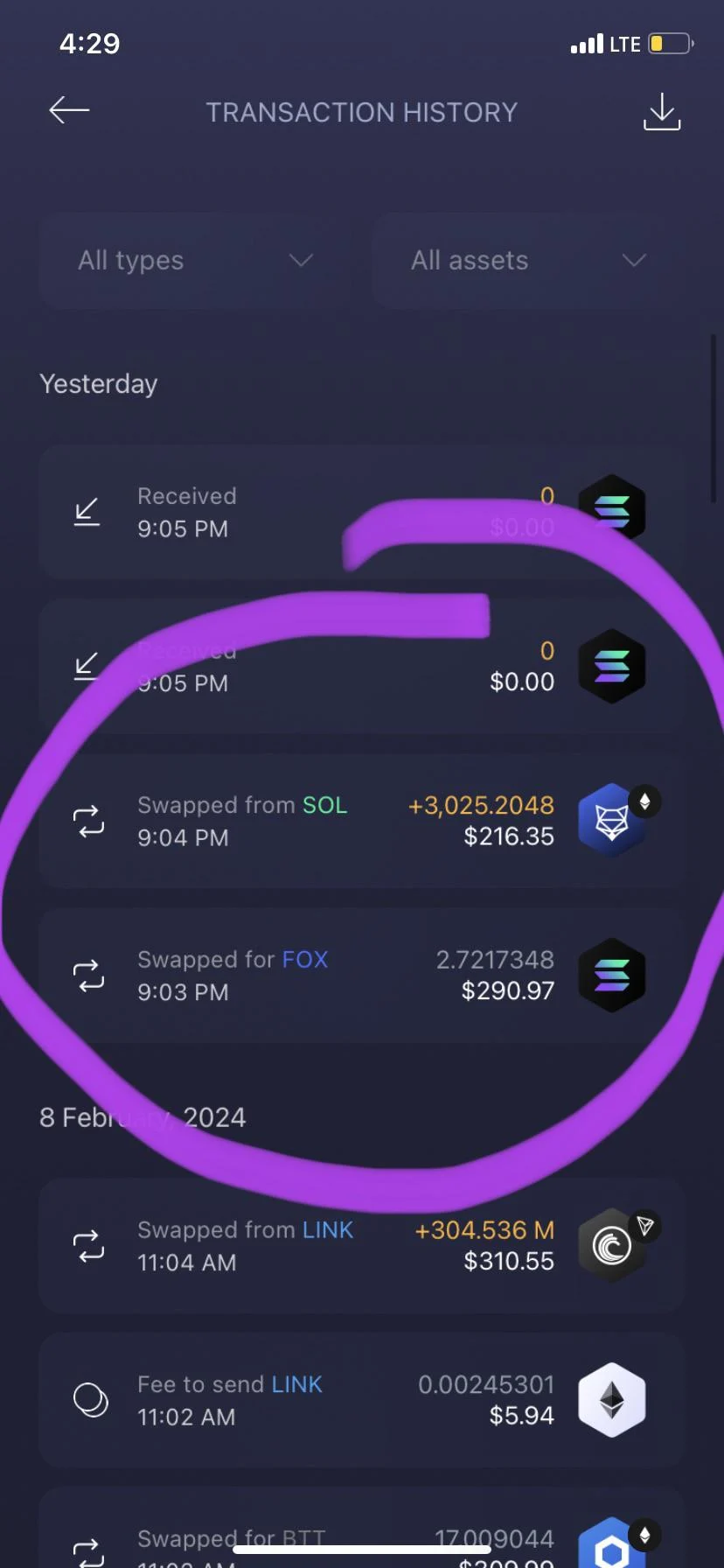 Questions about swap fees on exodus | Scrolller