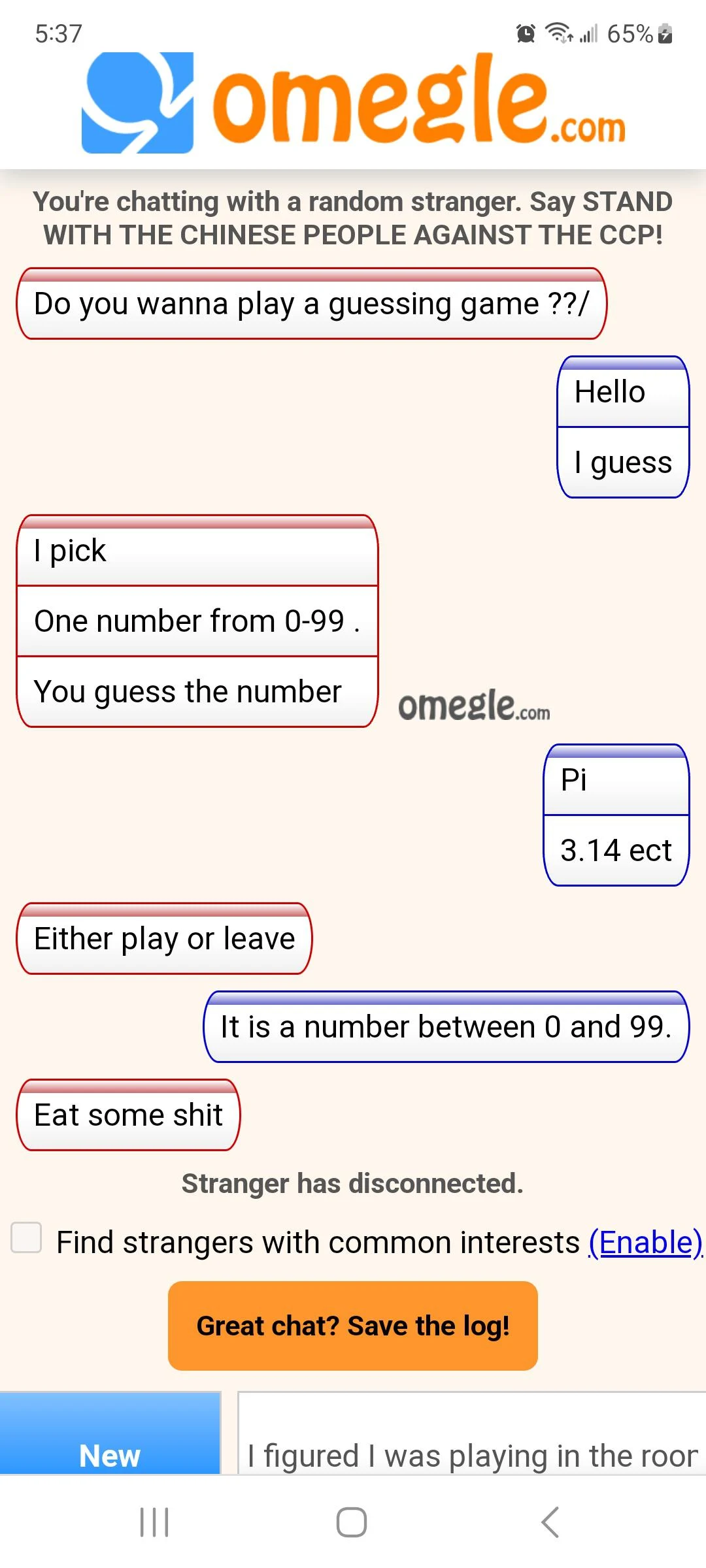 He asked I gave an answer. | Scrolller