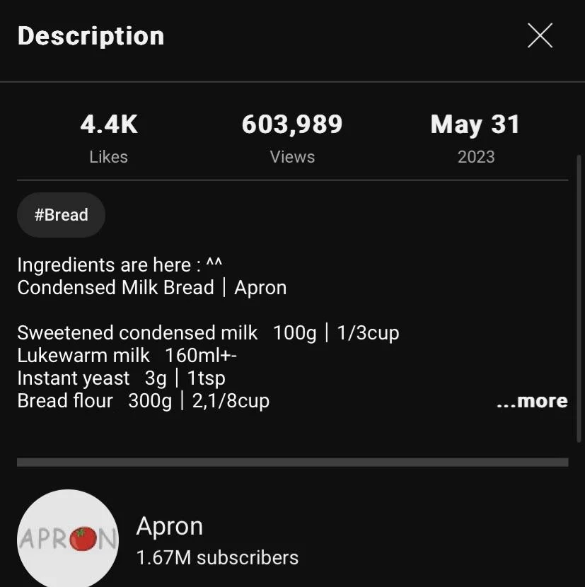 Someone made Japanese milk bread, but all I screen shot was the recipe!! | Scrolller