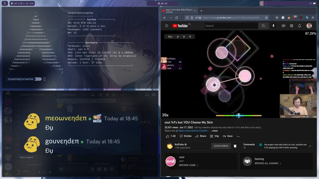 [i3] Simple rice themed around Mafuyu Asahina. | Scrolller