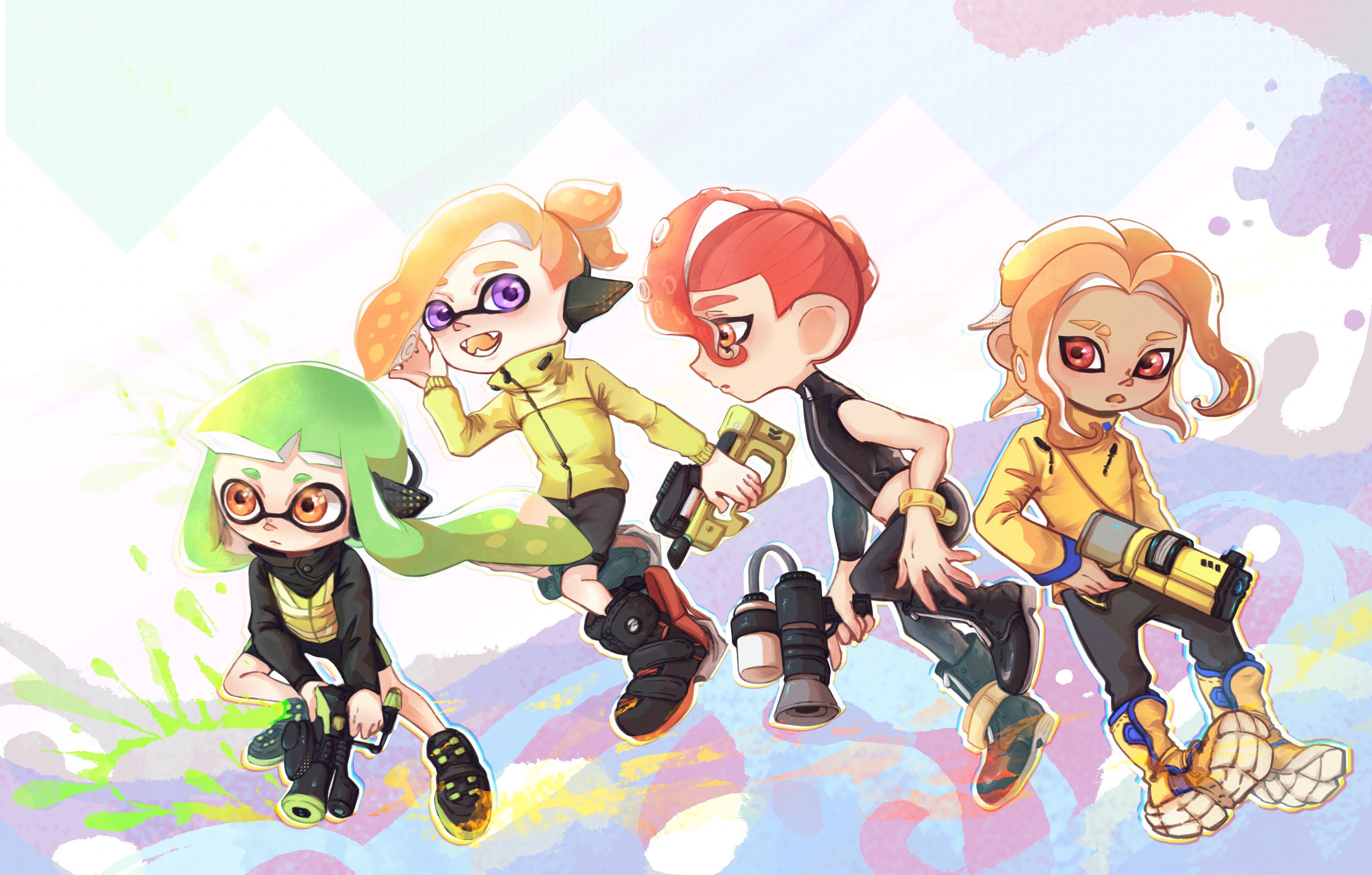 Made some splatoon agent post card! | Scrolller