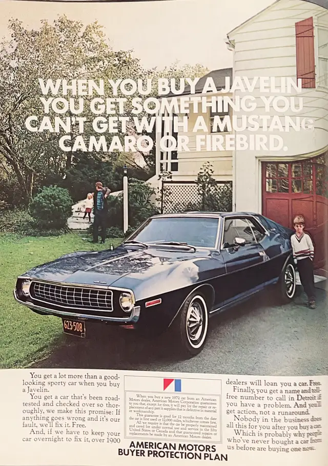 1982 AMC Javelin Ad | Scrolller
