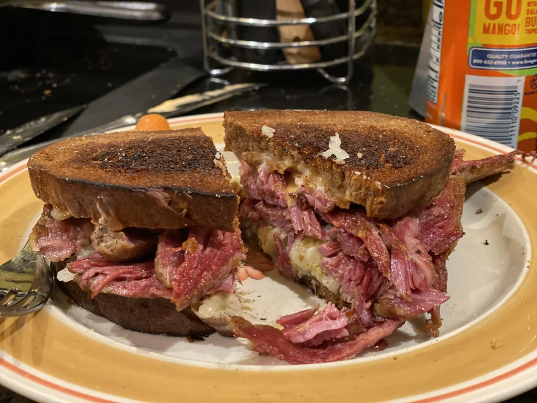 Leftovers from last night makes one helluva Reuben | Scrolller