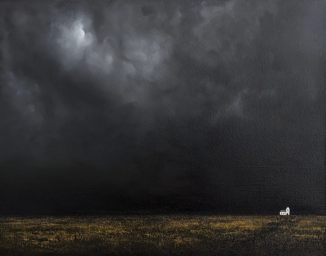 Meet You At The Chapel, Amberbrunsdenart, Oil on canvas, 2023 | Scrolller