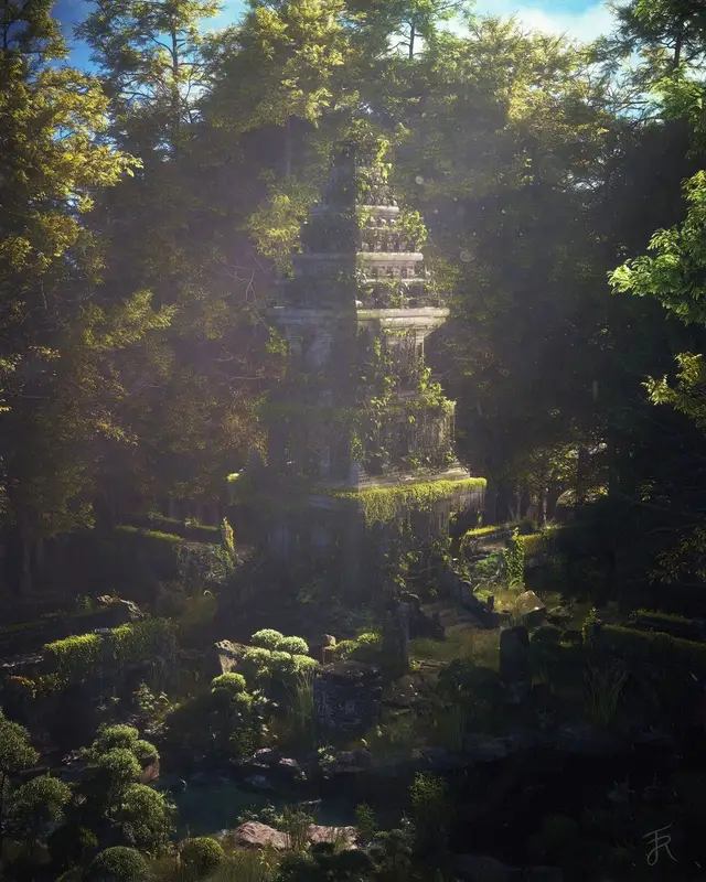 Forgotten Temple, Me, 3D, 2023 | Scrolller