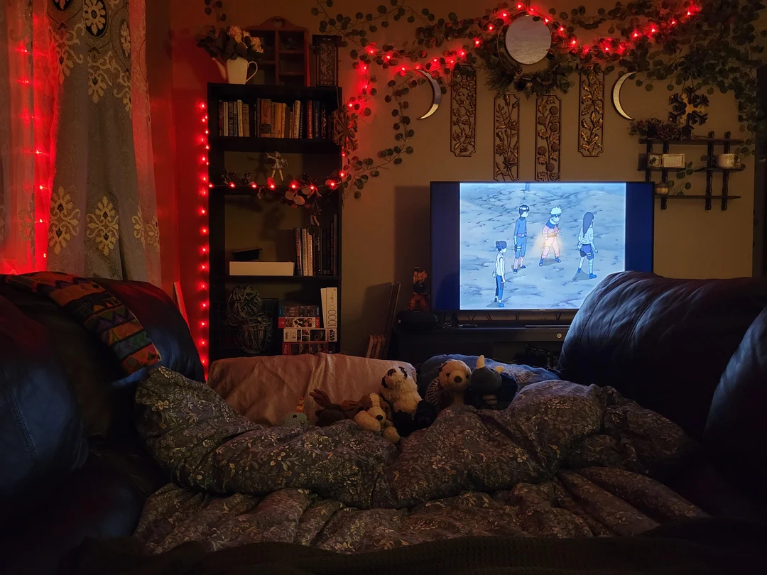 Camping out in the living room during the snow storm :) | Scrolller