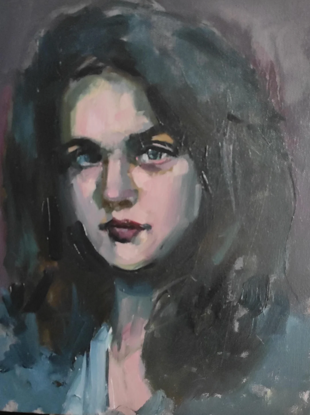 calm, me, oil on panel, 2022 | Scrolller