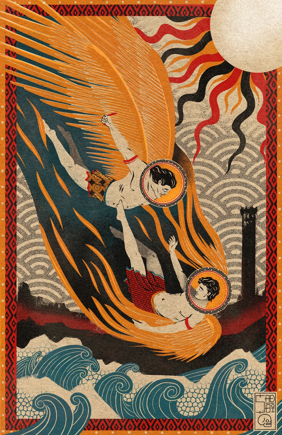 The Flight and Fall of Icarus, J_Babe87/Me, Digital, 2023 | Scrolller