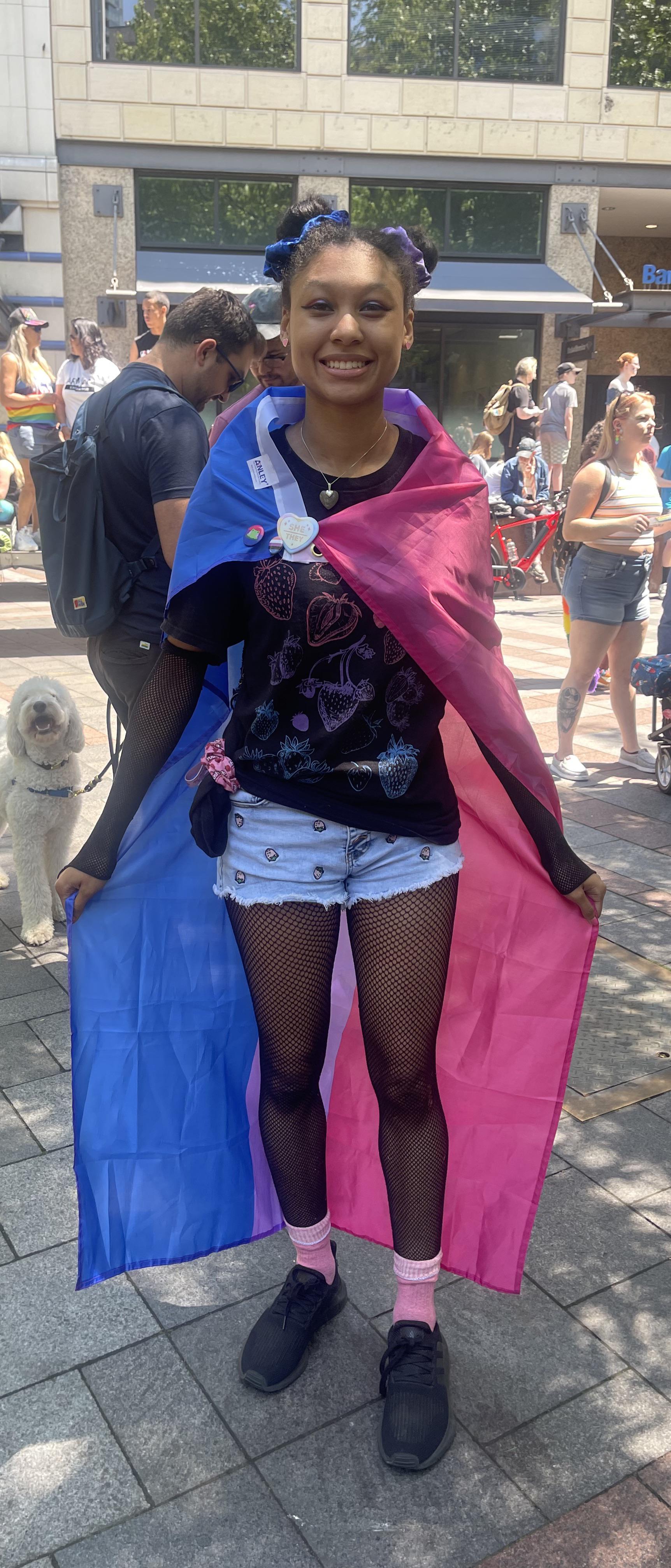 My pride fit for my first pride event last week🩷💜💙 | Scrolller