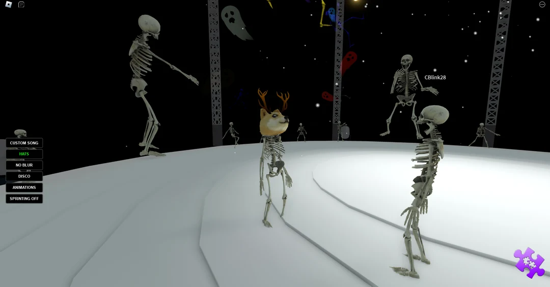 Continuing the yearly tradition of visiting the Spooky Scary Skeletons Game every year in ...