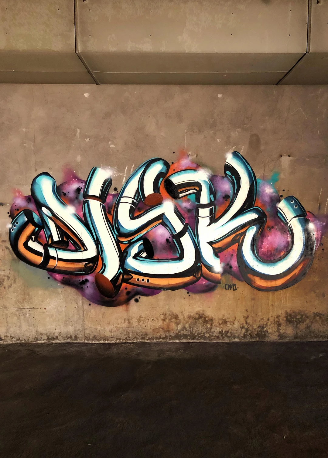 Chrome Disk on raw concrete | Scrolller