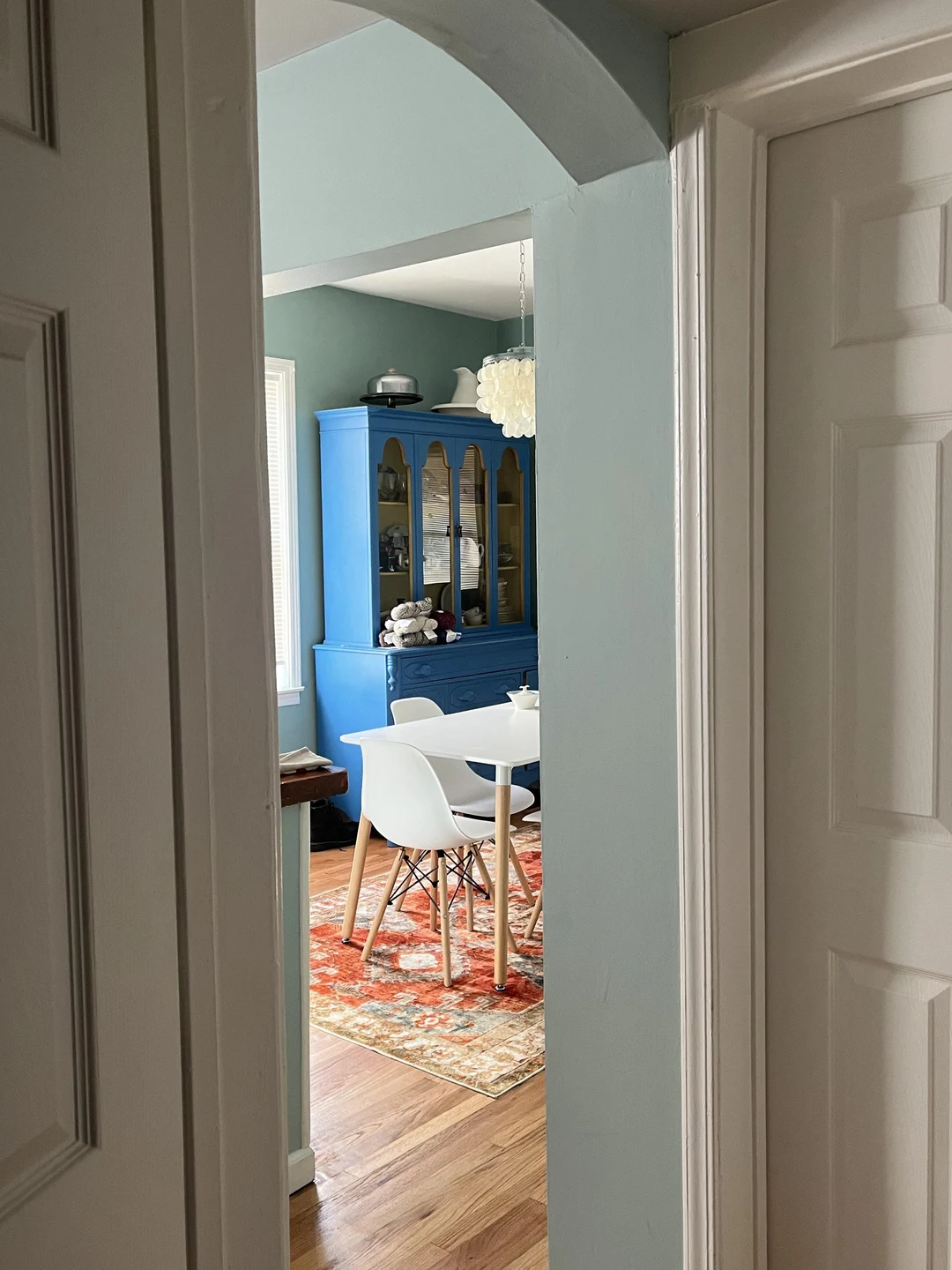 My cozy dining room as seen from my bedroom doorway. | Scrolller