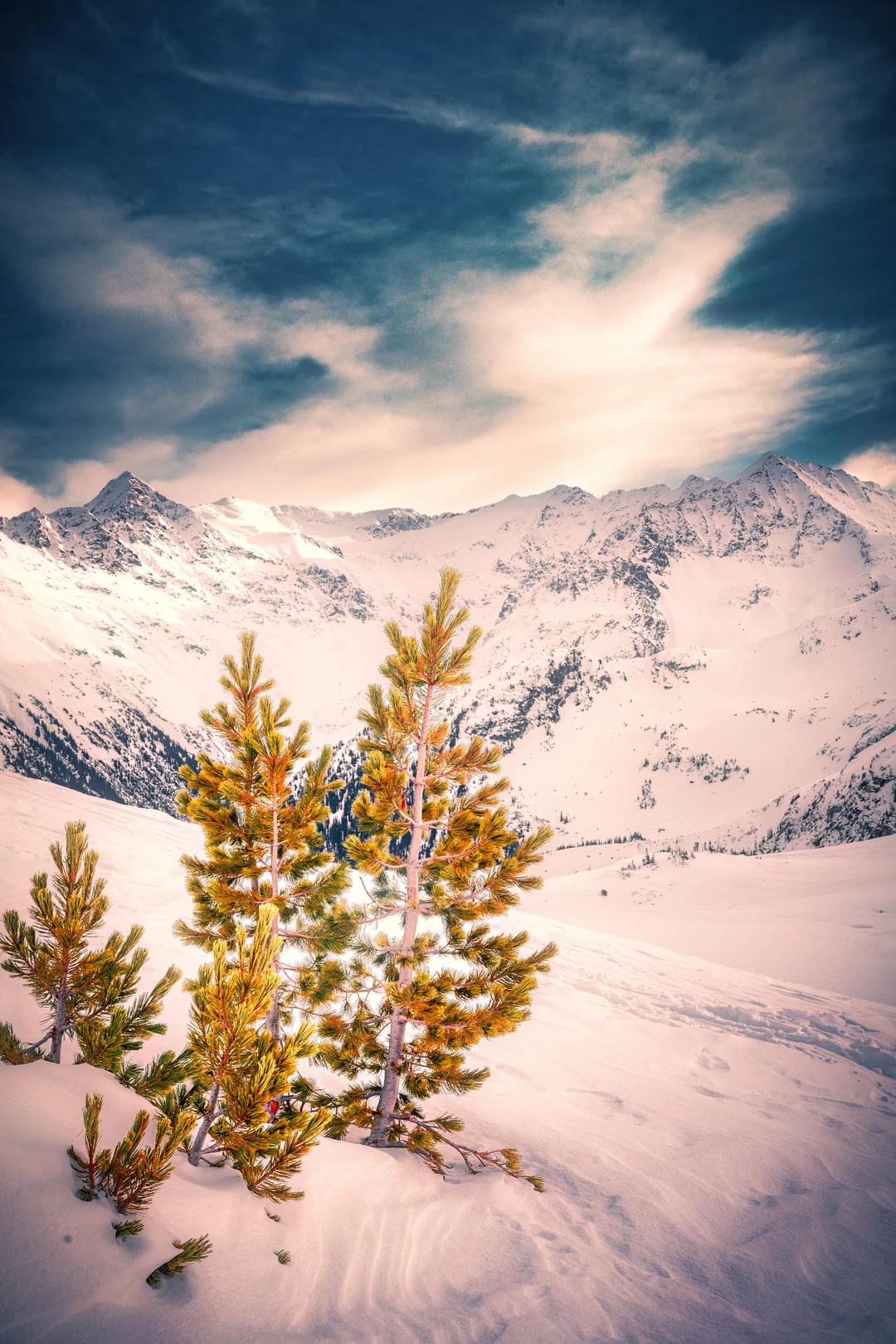 Wintery landscapes over the mountains of Coastal British Columbia (OC)(4672x7008) | Scrolller
