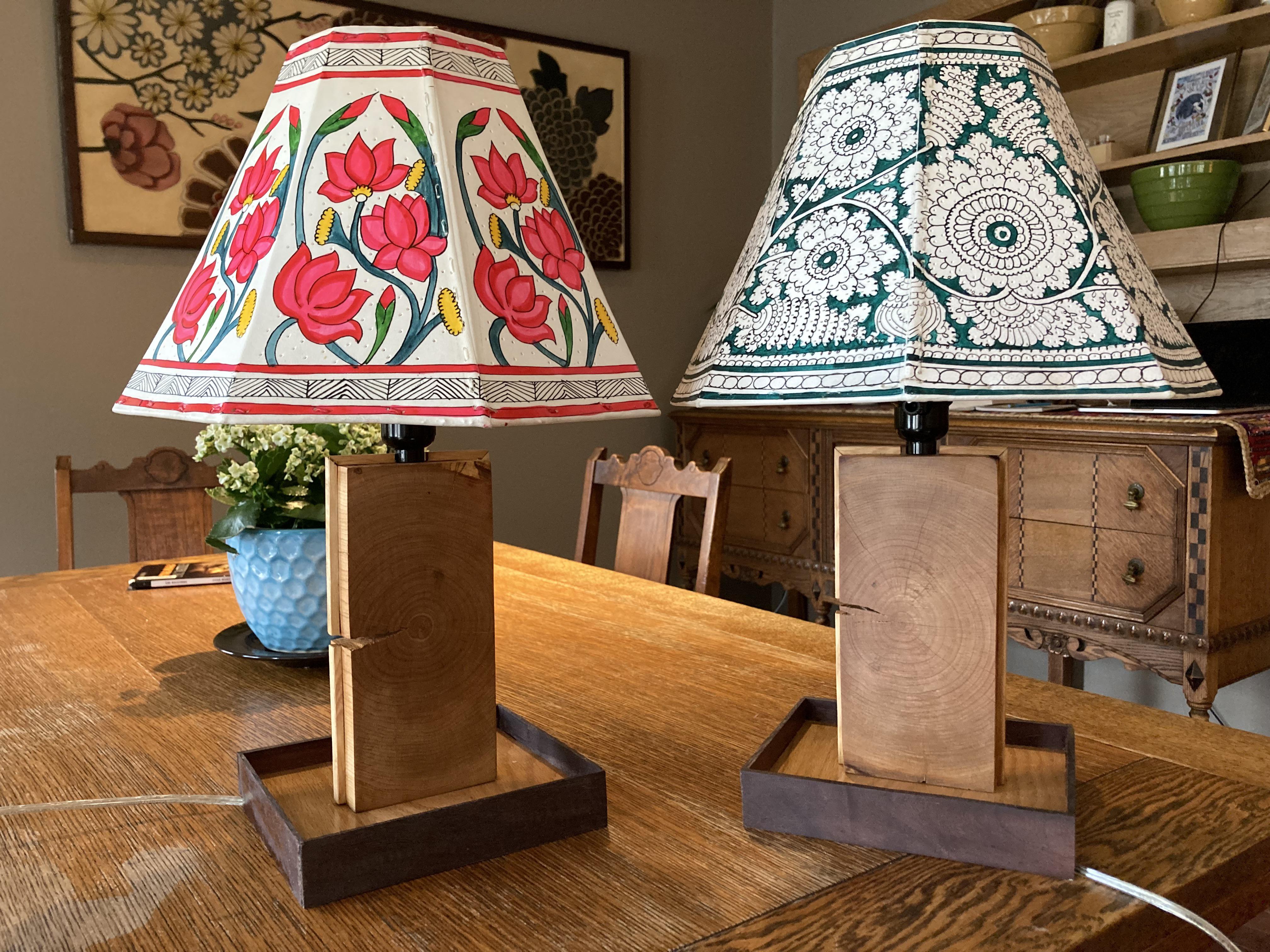 I made a couple table lamps | Scrolller