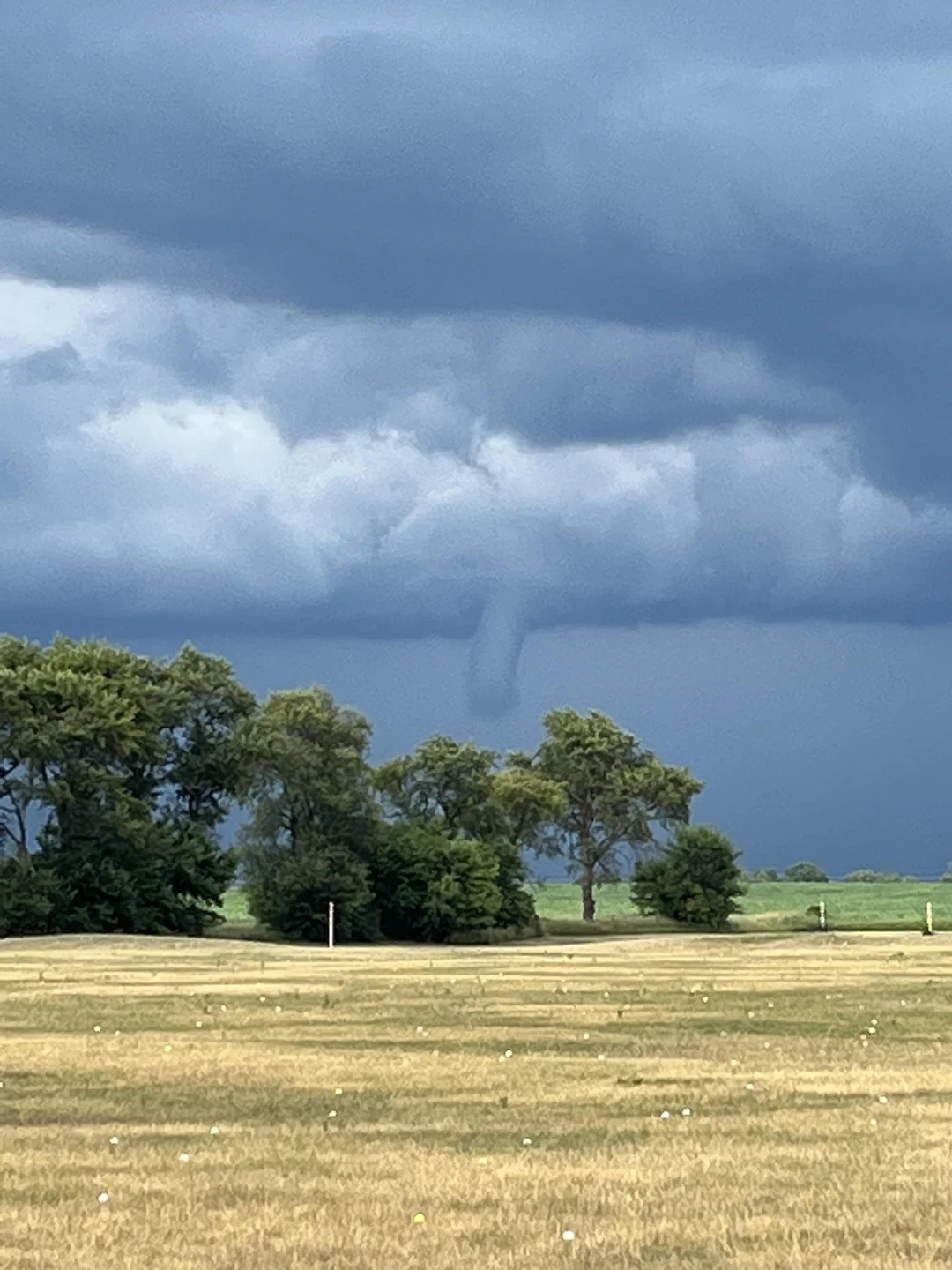 I was at the range after work when this tornado started to form. | Scrolller