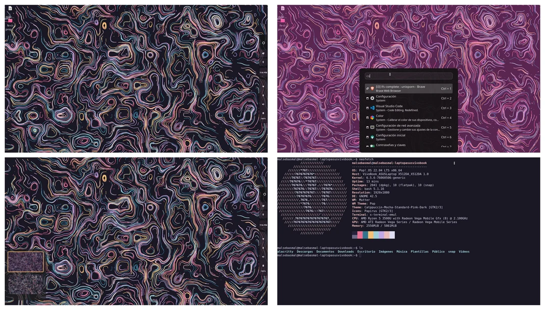 [GNOME] + [CAPPTUCCIN theme] // Pop Os | Scrolller