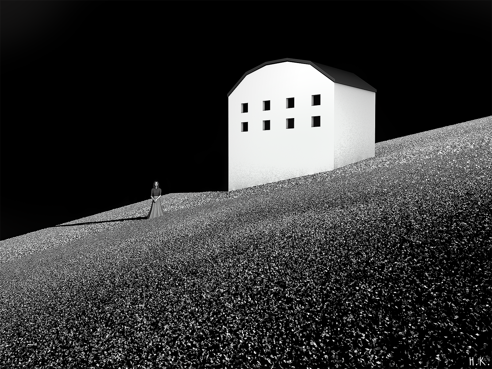 Hillside House, art by me | Scrolller