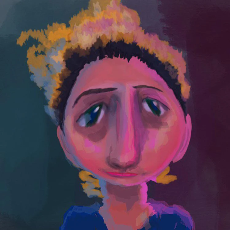 Self portrait, marinated, procreate, 2023 | Scrolller