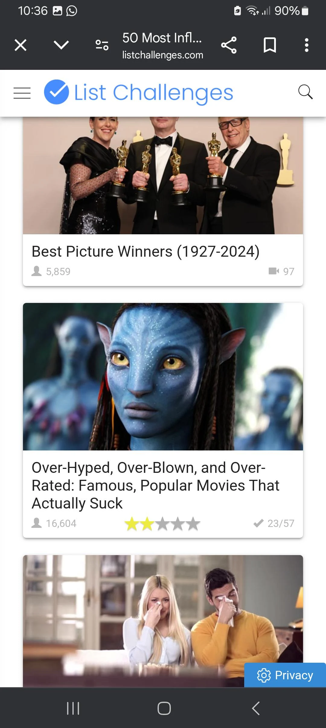 I was having fun on List Challenges and this happened | Scrolller